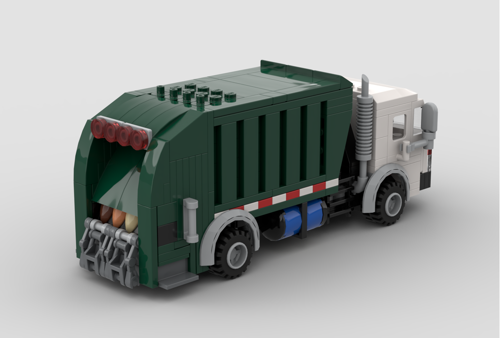 LEGO MOC Garbage Truck by Asphalt Arsenal | Rebrickable - Build with LEGO