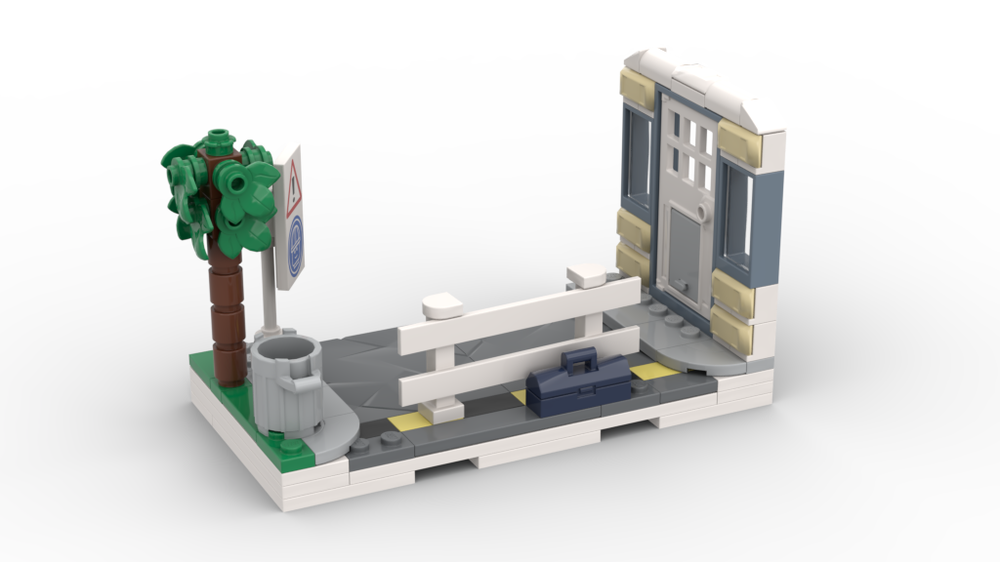 LEGO MOC Closed Road by BrickAndBuildsI | Rebrickable - Build with LEGO