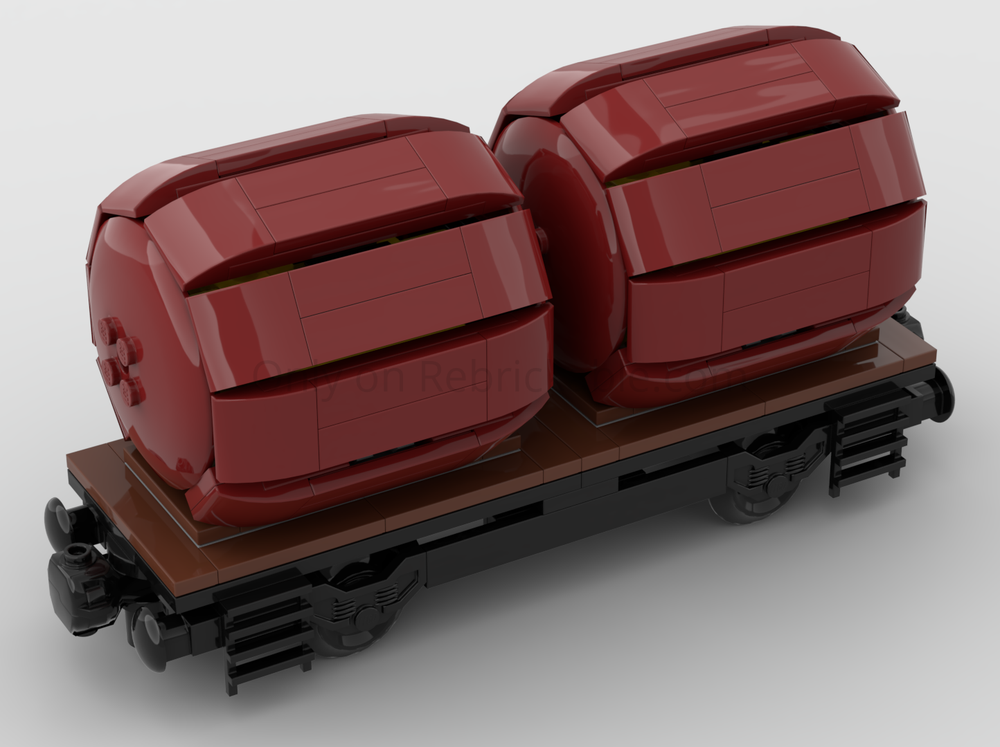 LEGO MOC wagon bi-foudre (wine tank wagon) by Sparfelll | Rebrickable ...