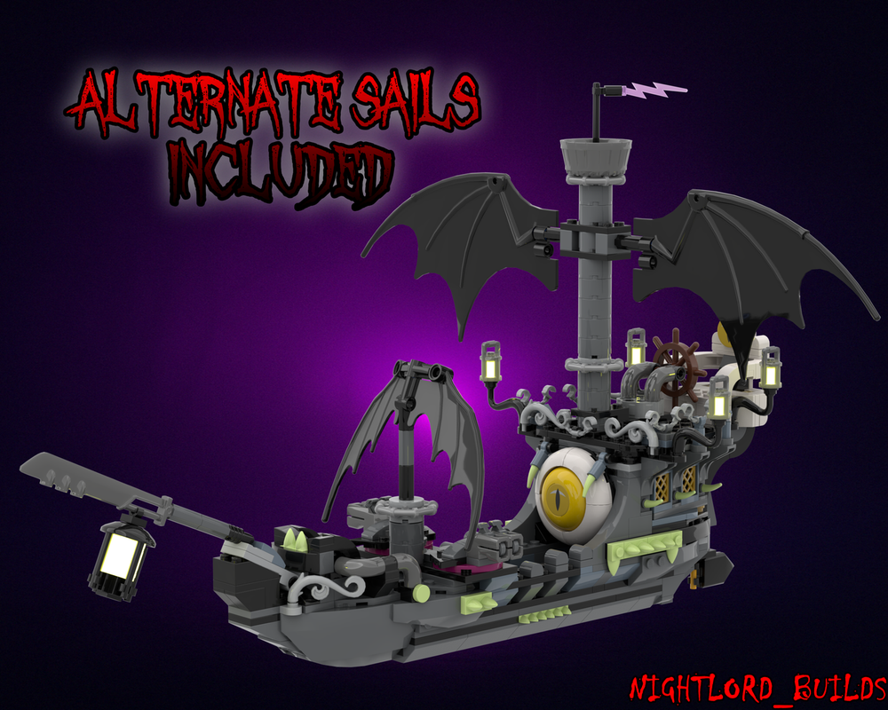 LEGO MOC Nightmare Ship by Nightlord_Builds | Rebrickable - Build with LEGO