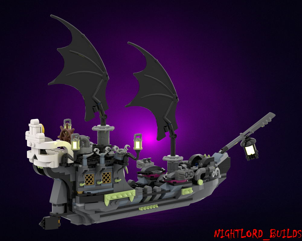 LEGO MOC Nightmare Ship by Nightlord_Builds | Rebrickable - Build with LEGO