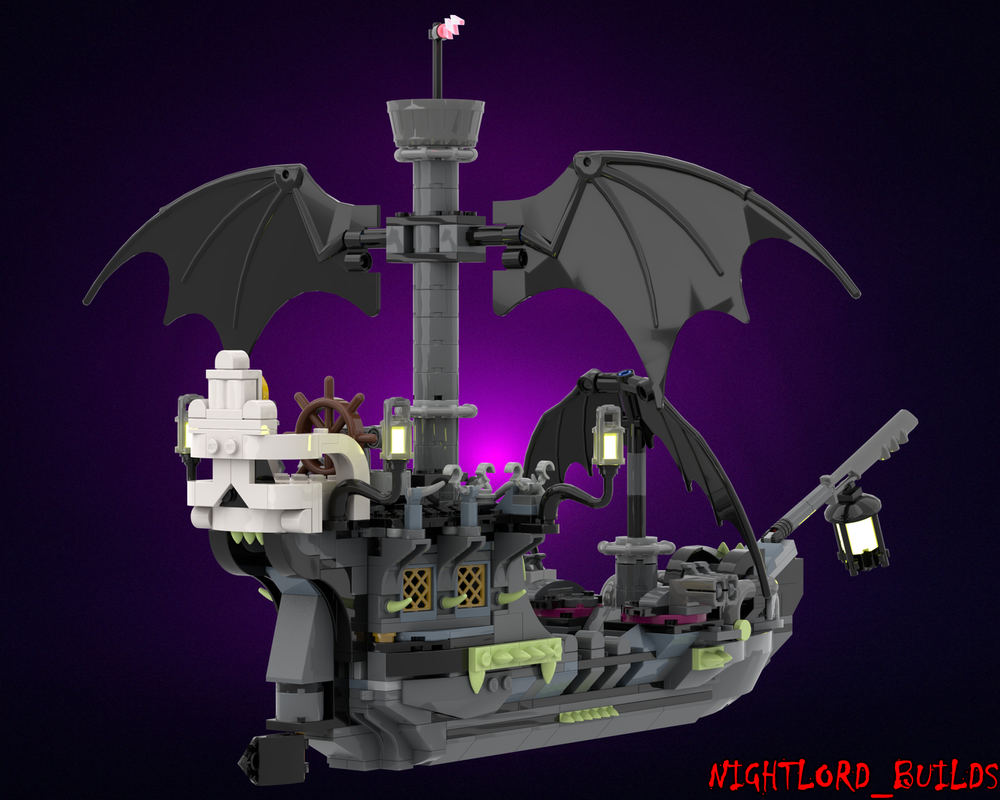 LEGO MOC Nightmare Ship by Nightlord_Builds | Rebrickable - Build with LEGO