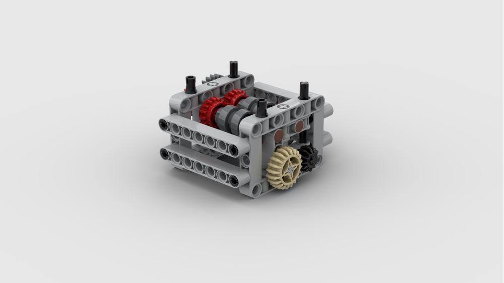 Lego Moc Simple 4 Speed Robust Gearbox By Lpecentral Rebrickable