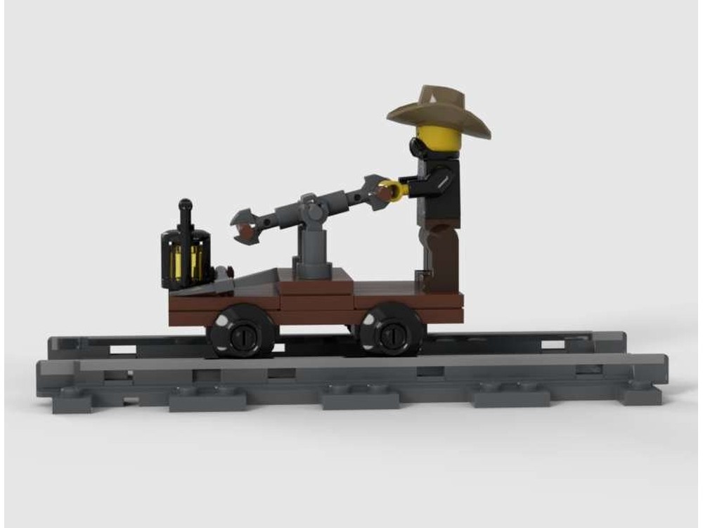 LEGO MOC Railroad Handcar by mikey2110 | Rebrickable - Build with LEGO