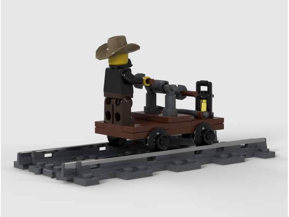 LEGO MOC-218198 Railroad Handcar by mikey2110 | Rebrickable - Build ...