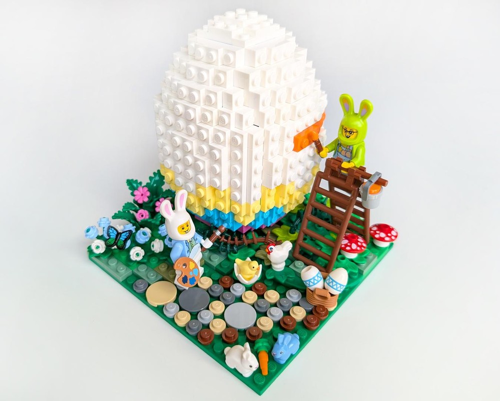 LEGO MOC Painting Giant Easter Egg by brickuba | Rebrickable - Build ...