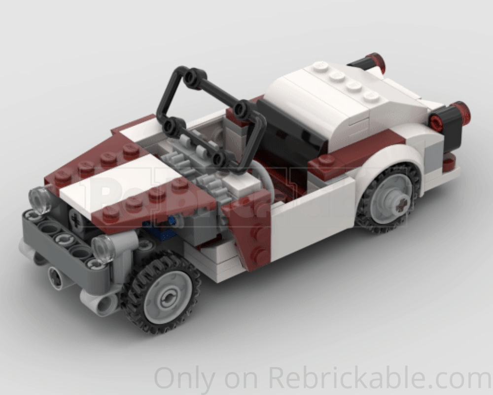LEGO MOC-218234 Mini Vintage Car (With Working Steering) by LUKEs LEGOs ...