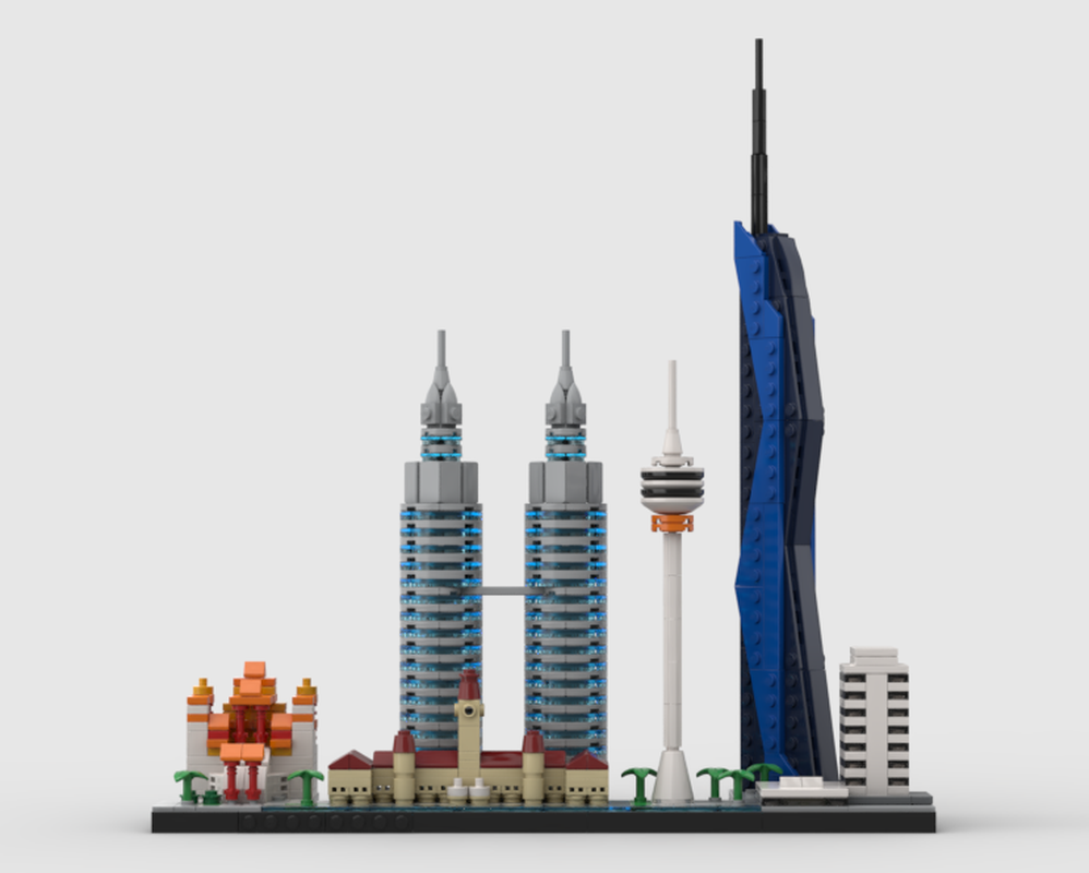LEGO MOC Kuala Lumpur Skyline by Skyline_Lover | Rebrickable - Build ...