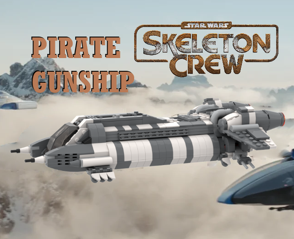 LEGO MOC Skeleton Crew Pirate Gunship by Brick Horizon | Rebrickable ...