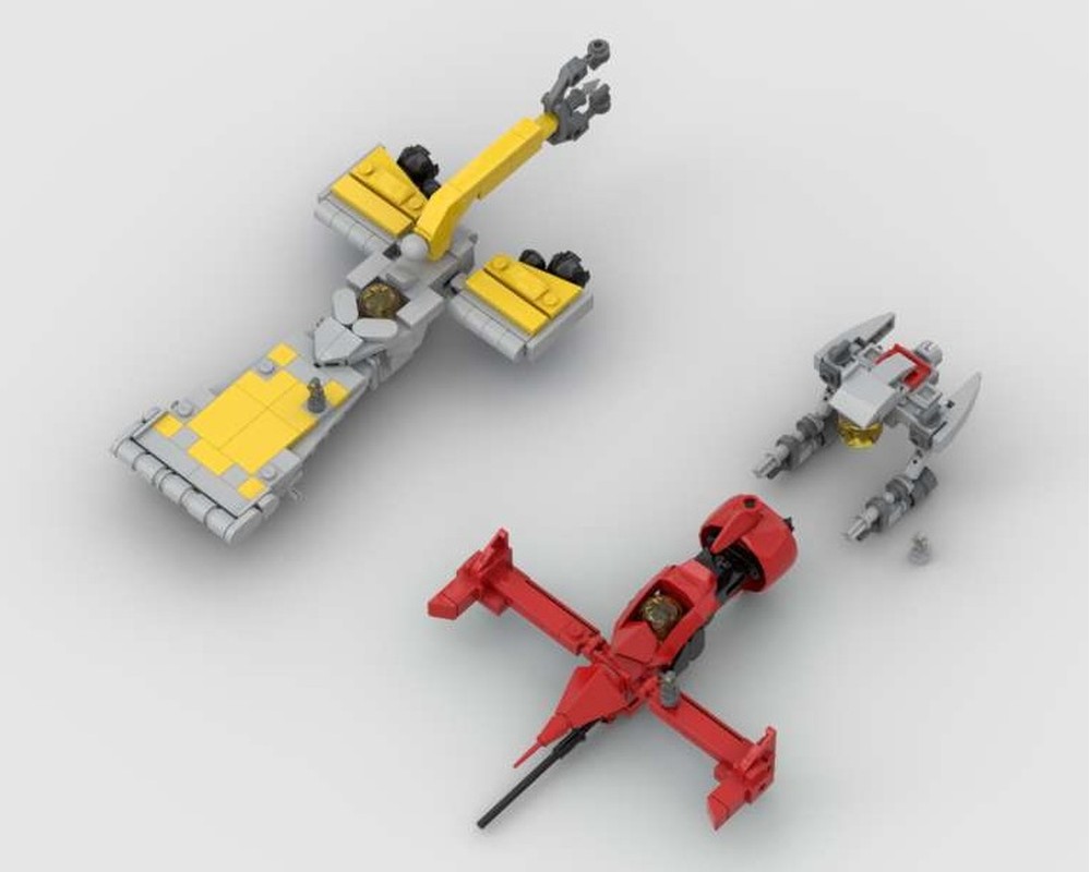 LEGO MOC Microfigure-scale Cowboy Bepop ships : Swordfish2 by stud-y-pop-pipi | Rebrickable ...