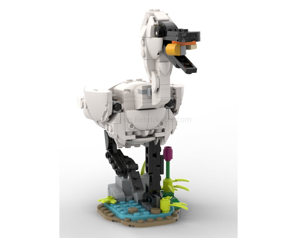 LEGO MOC 31165 Black-faced Spoonbill by zengogobrick | Rebrickable ...