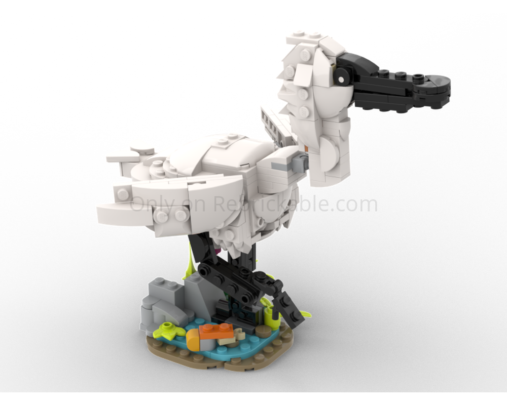 LEGO MOC 31165 Black-faced Spoonbill by zengogobrick | Rebrickable ...