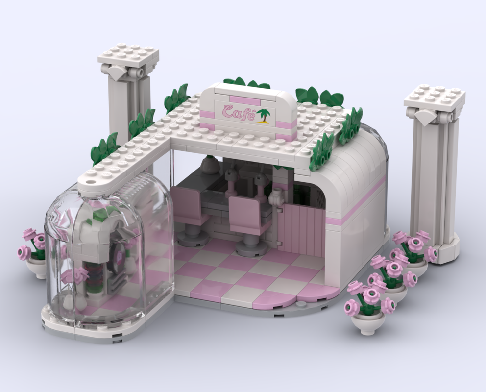 LEGO MOC Seaside Cafe Redesigned / Vaporwave Cafe by CastillaClassics ...
