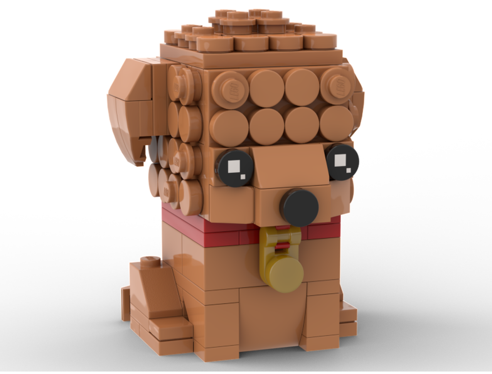 LEGO MOC Goldendoodle and Puppy by Brickland Hills | Rebrickable ...