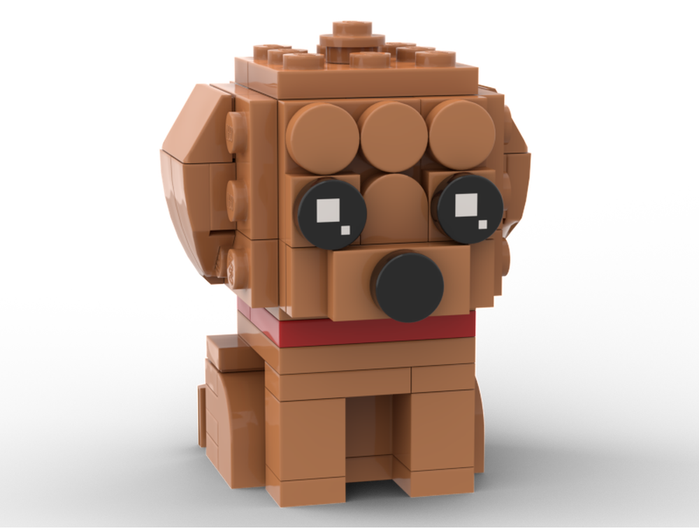 LEGO MOC Goldendoodle and Puppy by Brickland Hills | Rebrickable ...