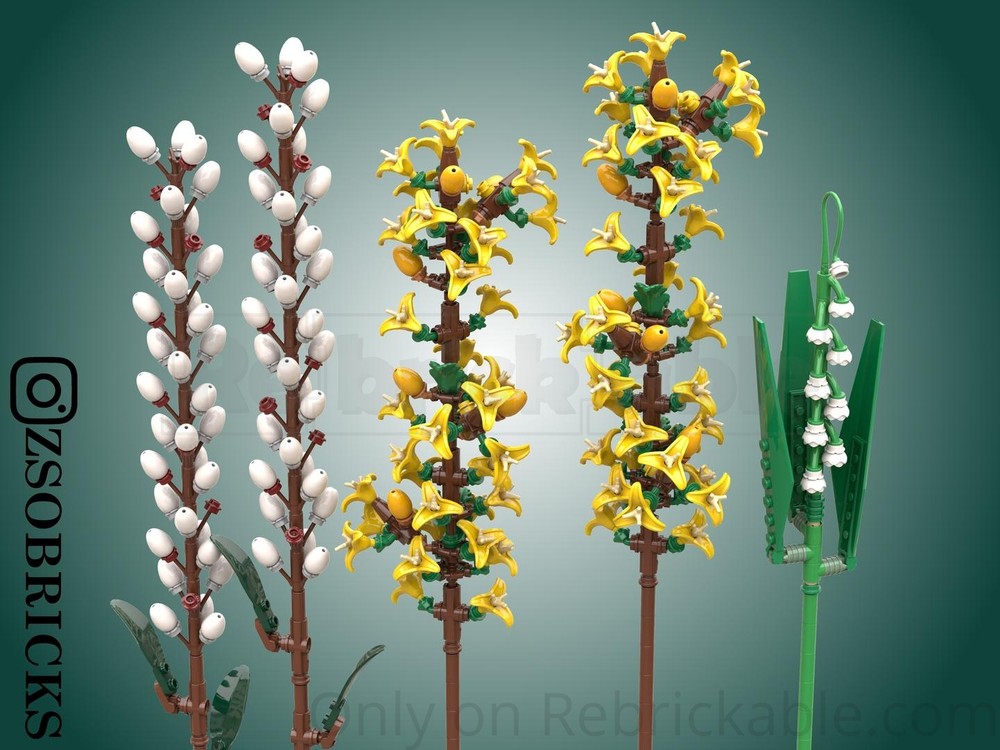 LEGO MOC Spring flowers by zsobricks | Rebrickable - Build with LEGO