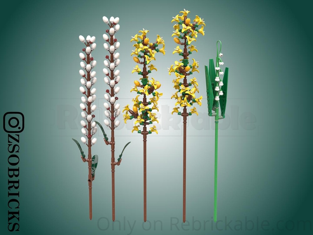 LEGO MOC-218413 Spring flowers by zsobricks | Rebrickable - Build with LEGO