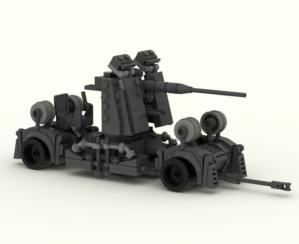 LEGO MOC Flak 37 8,8 cm gun by BrickMotions6026 | Rebrickable - Build ...