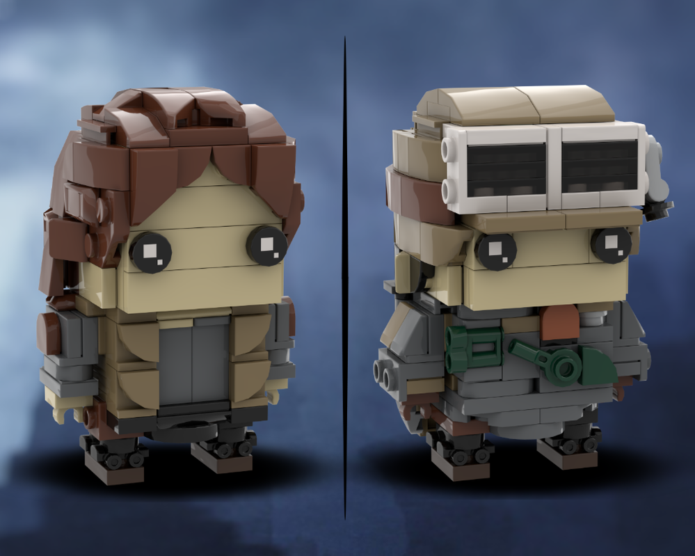 LEGO MOC Jyn-Erso Brickheadz by Ant0noo | Rebrickable - Build with LEGO