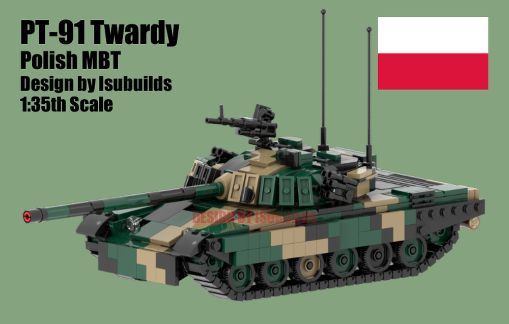 LEGO MOC PT-91 Twardy by Isubuilds | Rebrickable - Build with LEGO