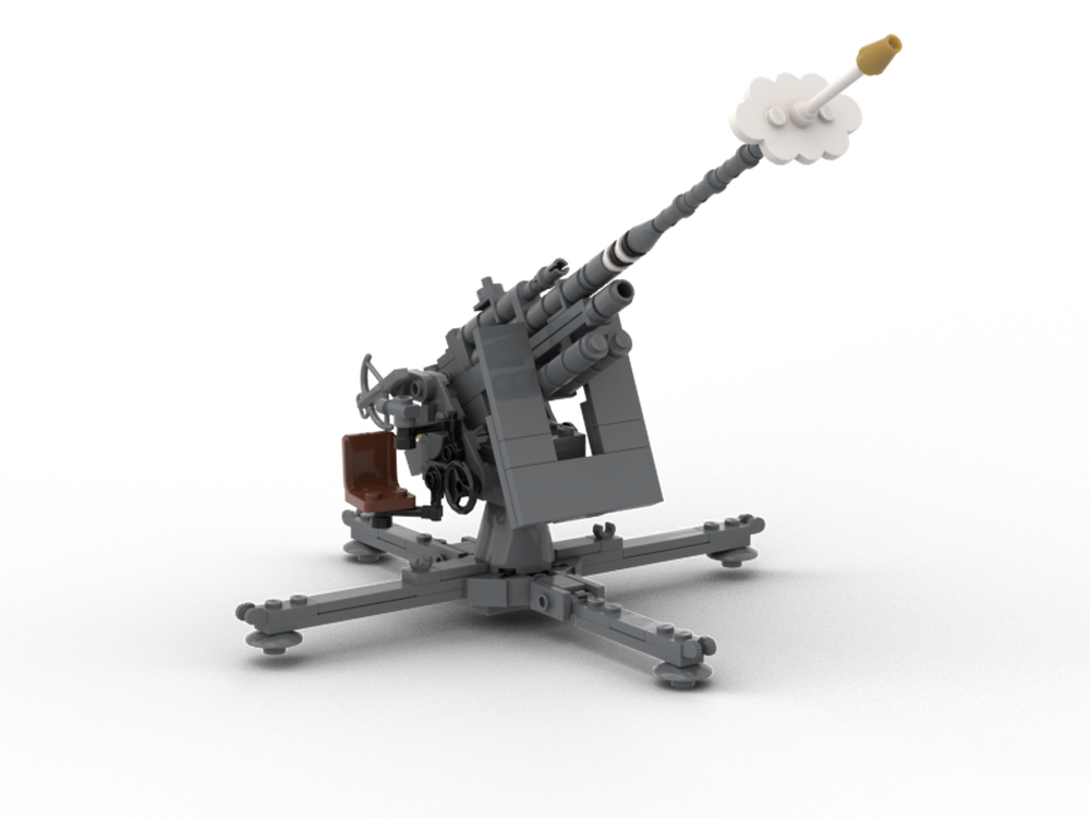 LEGO MOC Flak 88 by Benjocaron | Rebrickable - Build with LEGO