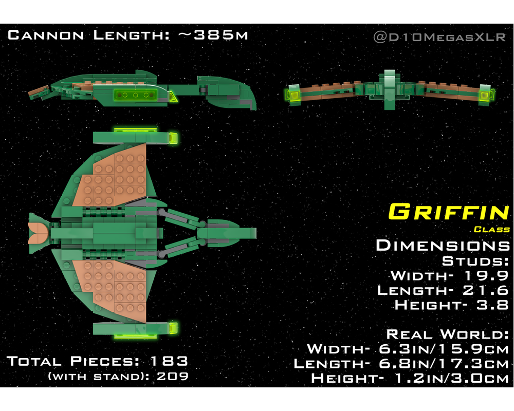 LEGO MOC Griffin Class by D10MegasXLR | Rebrickable - Build with LEGO