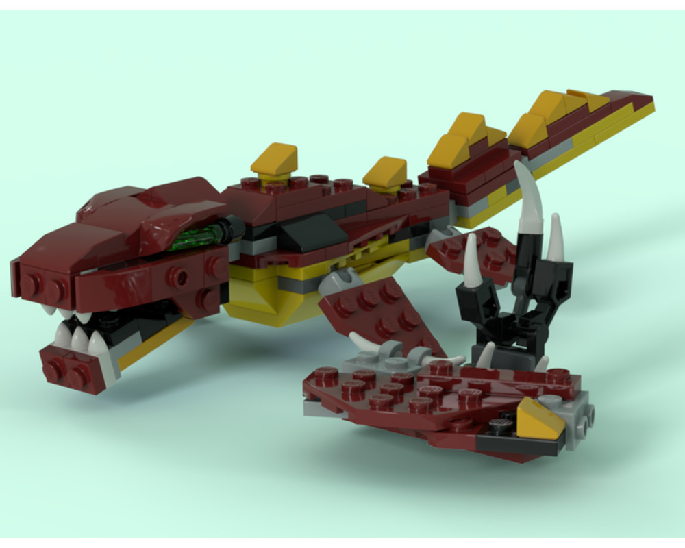LEGO MOC lego mosasaurus from one 31073 by Magical Bricks | Rebrickable ...