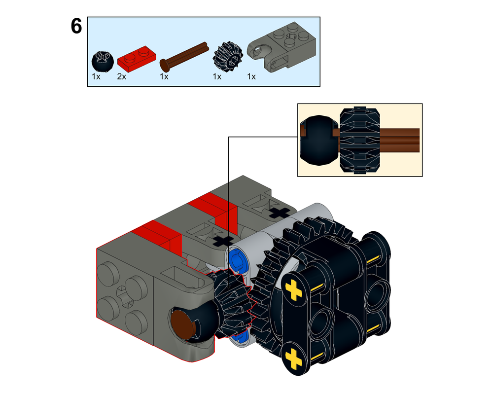 LEGO MOC-218651 Turntable Mech Shoulder Joint by SparrowLegs ...