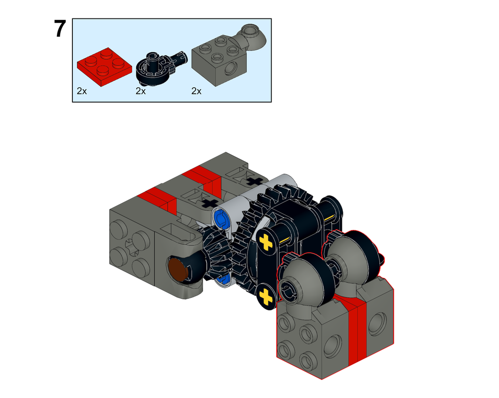 LEGO MOC Turntable Mech Shoulder Joint by SparrowLegs | Rebrickable ...