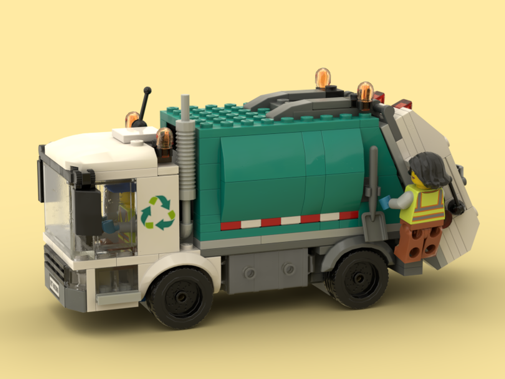 LEGO MOC Recycling Truck 60386 MOD by Haglunde | Rebrickable - Build ...