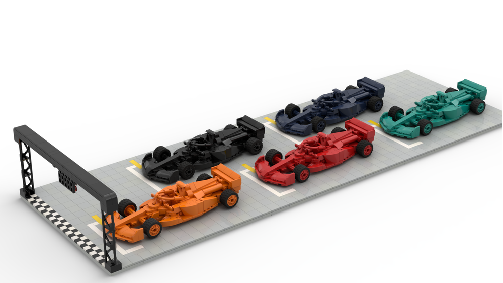 LEGO MOC Speed champions Formula 1 Grid by Tom designs | Rebrickable ...