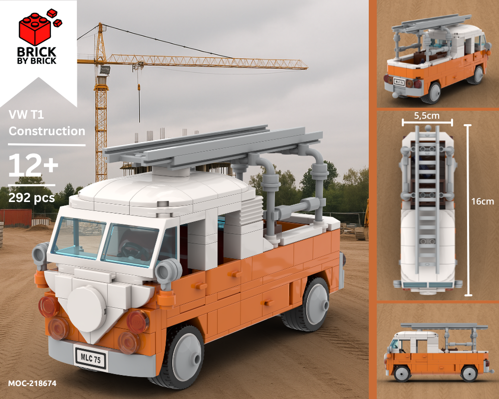 LEGO MOC VW T1 – Construction Edition | 6-Stud Wide LEGO MOC by ...