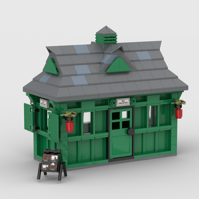 LEGO MOC London Cabmen's Shelter by Gingabeard | Rebrickable - Build ...