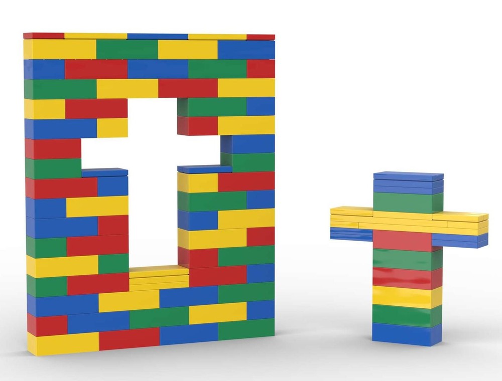 LEGO MOC Easter Cross by JakeS | Rebrickable - Build with LEGO