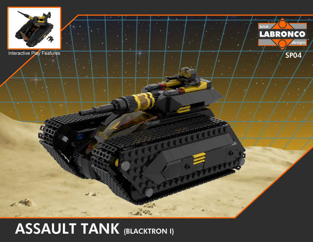 LEGO MOC-218749 SP04 - Assault Tank (Blacktron I) by Labronco Brick ...
