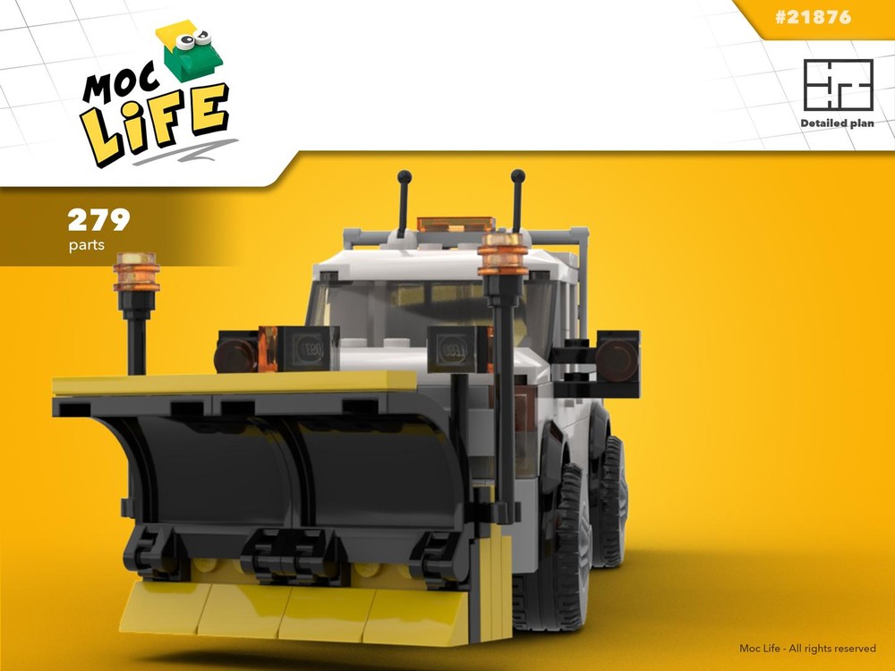 Lego Moc Ford F 150 Quad Cab Long Bed With Snowplow By Moclife