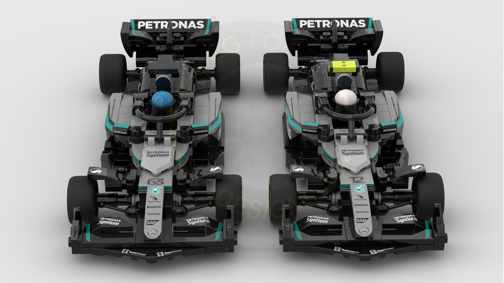 LEGO MOC F1 Mercedes W16 by CGForceDesigns | Rebrickable - Build with LEGO