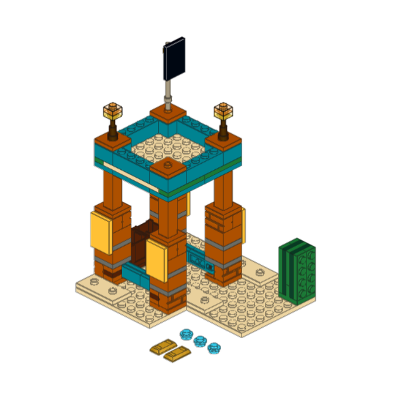 LEGO MOC 2X 21267 alternate build - The Desert tower by ...