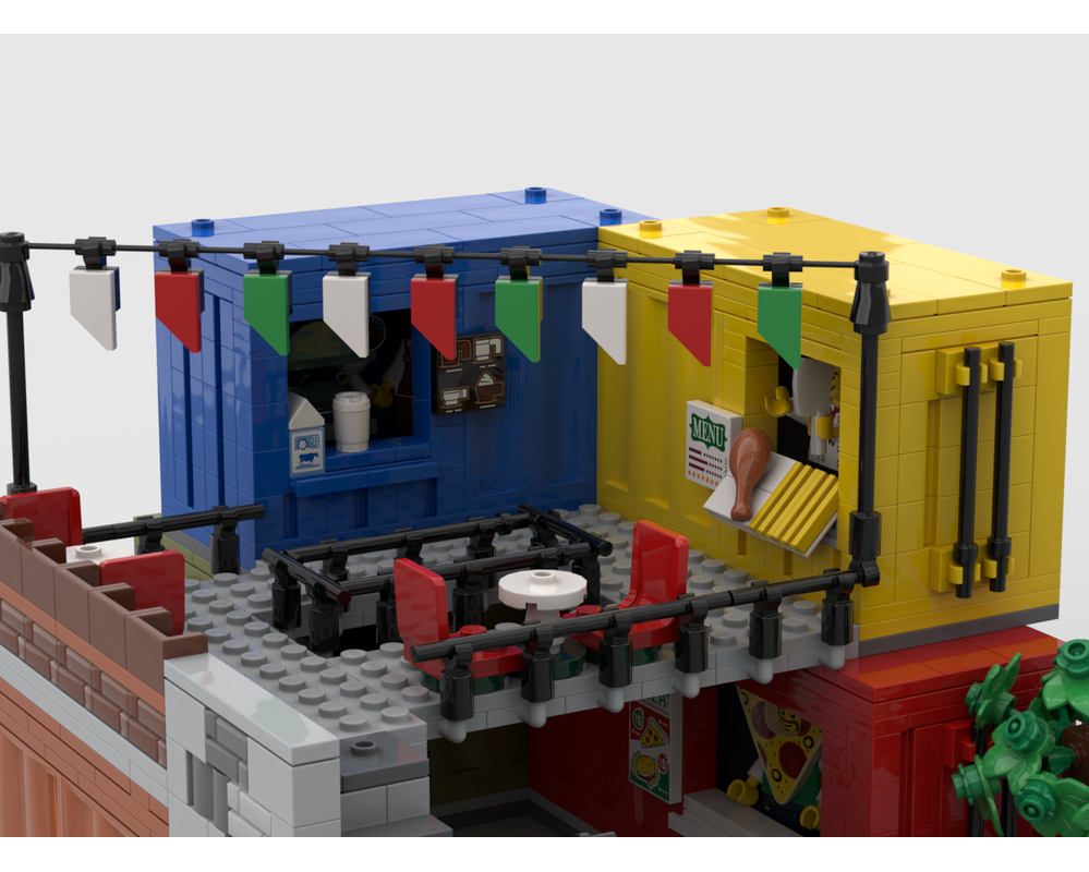 LEGO MOC-218796 Modular Food Market by brickmanspark | Rebrickable ...