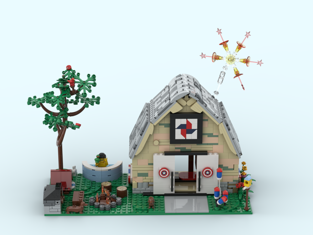 LEGO MOC Summer Quilt Barn by CareBearBrick | Rebrickable - Build with LEGO