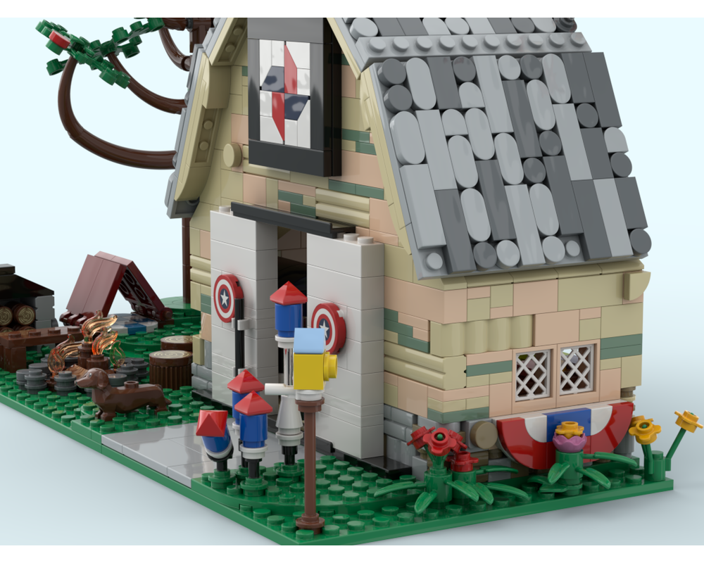 LEGO MOC Summer Quilt Barn by CareBearBrick | Rebrickable - Build with LEGO