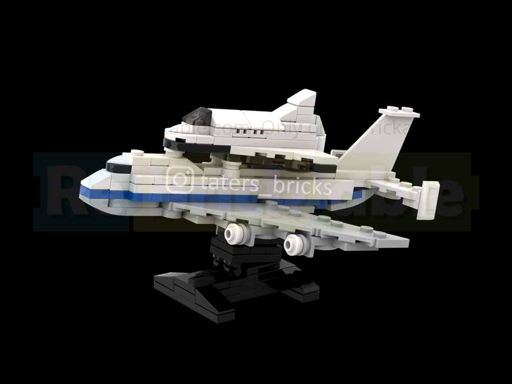 LEGO MOC Shuttle Carrier Aircraft Boeing 747 by Taters | Rebrickable ...