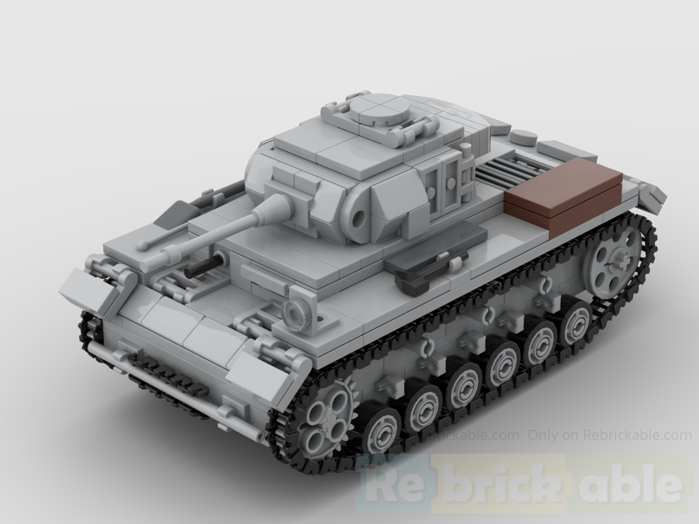 LEGO MOC Panzer III Ausf. L by Militarized Bricks | Rebrickable - Build ...