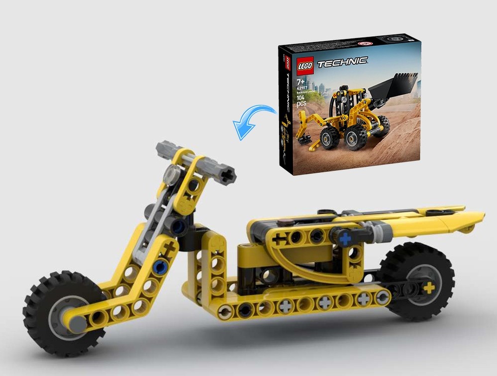 LEGO MOC Chopper 42197 Alternative by ErikGS | Rebrickable - Build with ...