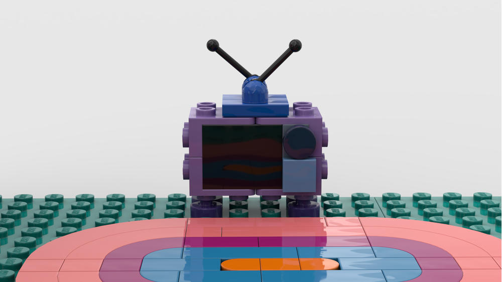 LEGO MOC-218937 The Simpsons TV Room and Couch by BigJudge ...