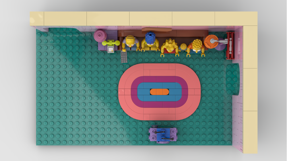 LEGO MOC-218937 The Simpsons TV Room and Couch by BigJudge ...
