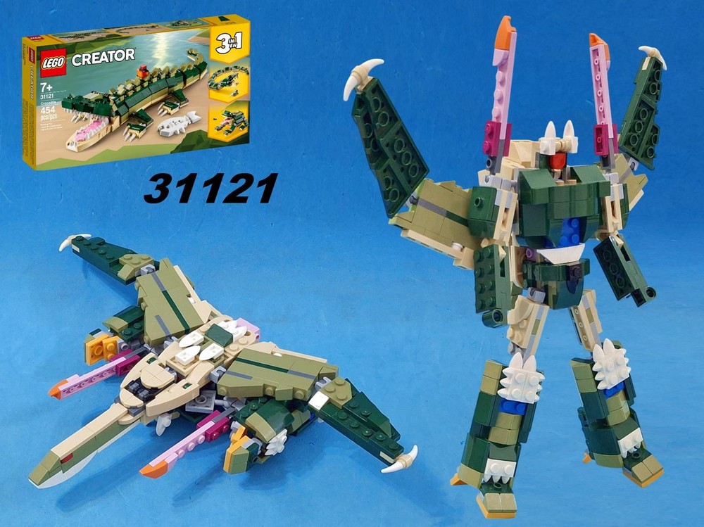 LEGO MOC Transformers Energon Megatron / Jet using LEGO Creator set ...