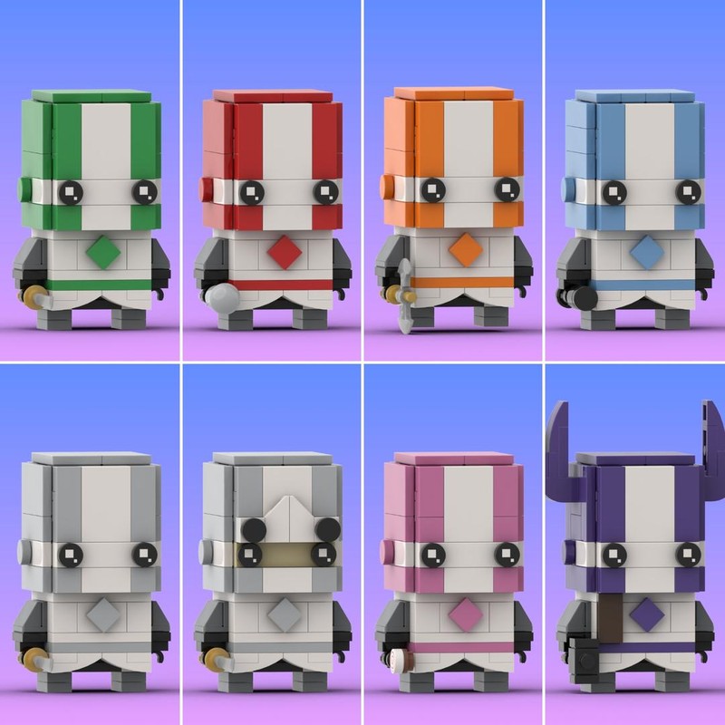 LEGO MOC-218977 Castle Crashers Knights Brickheadz Bundle by ...