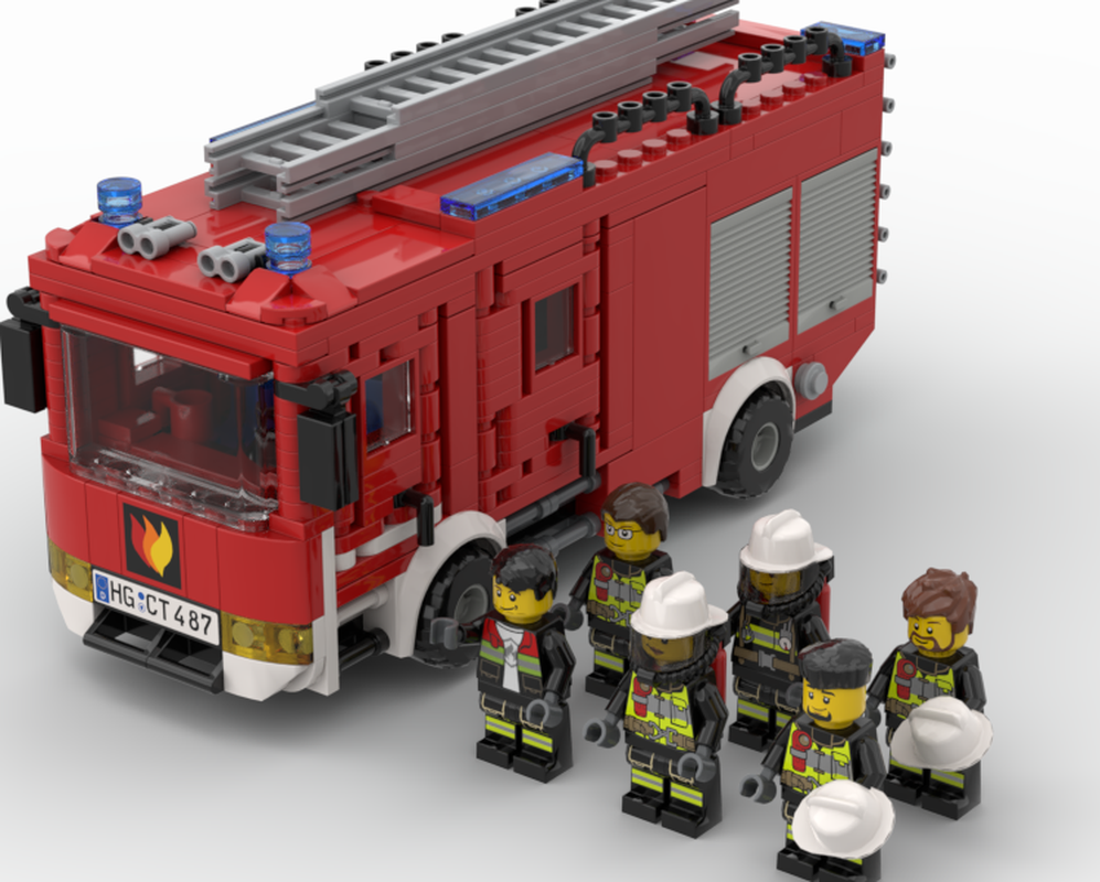 LEGO MOC Feuerwehr HLF by Seelenbrand | Rebrickable - Build with LEGO