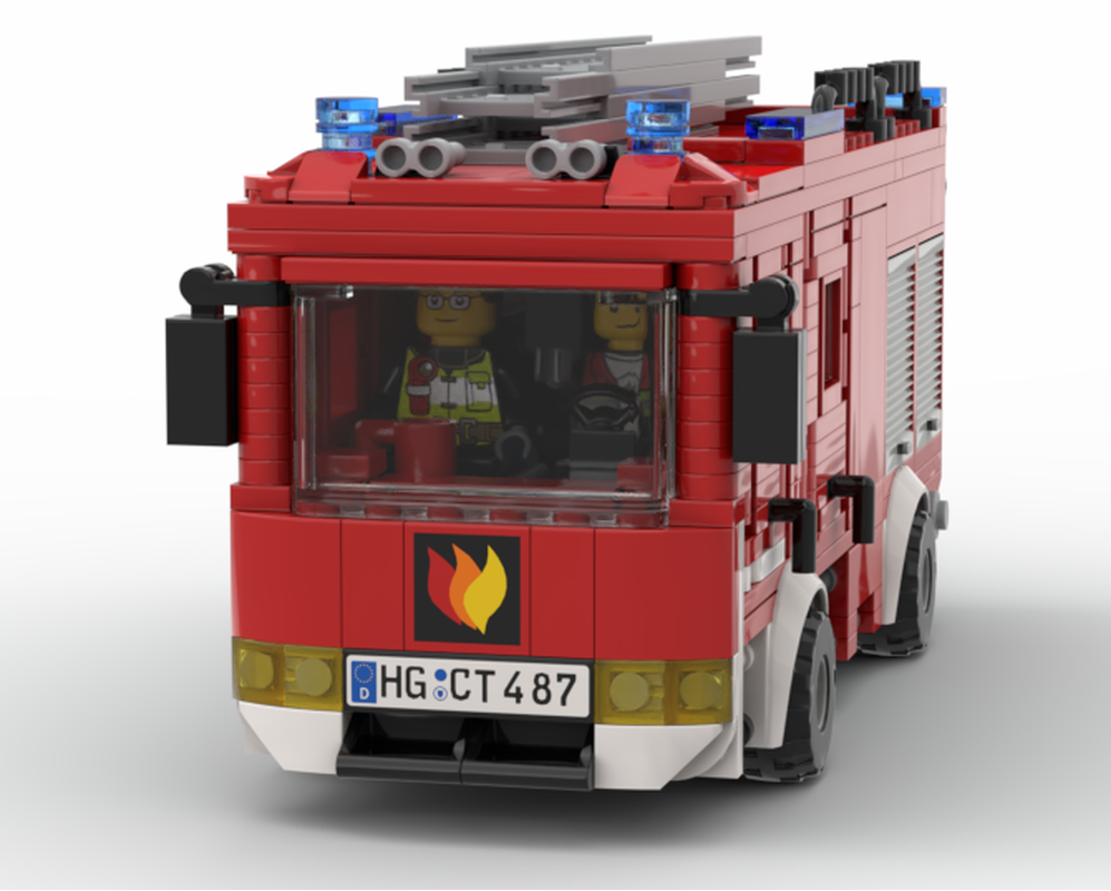 LEGO MOC Feuerwehr HLF by Seelenbrand | Rebrickable - Build with LEGO